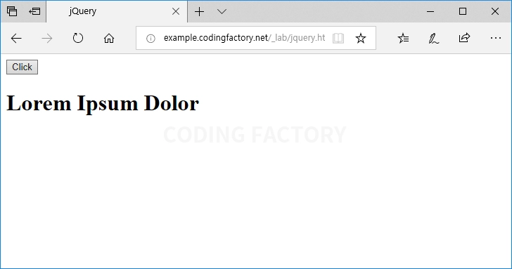 jQuery / Reference / .toggleClass() – CODING FACTORY